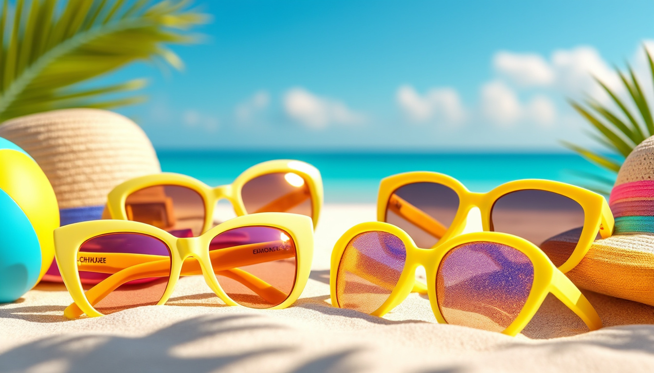 Cinq modèles de lunettes de soleil jaune pastel pour un été éclatant ☀️😎